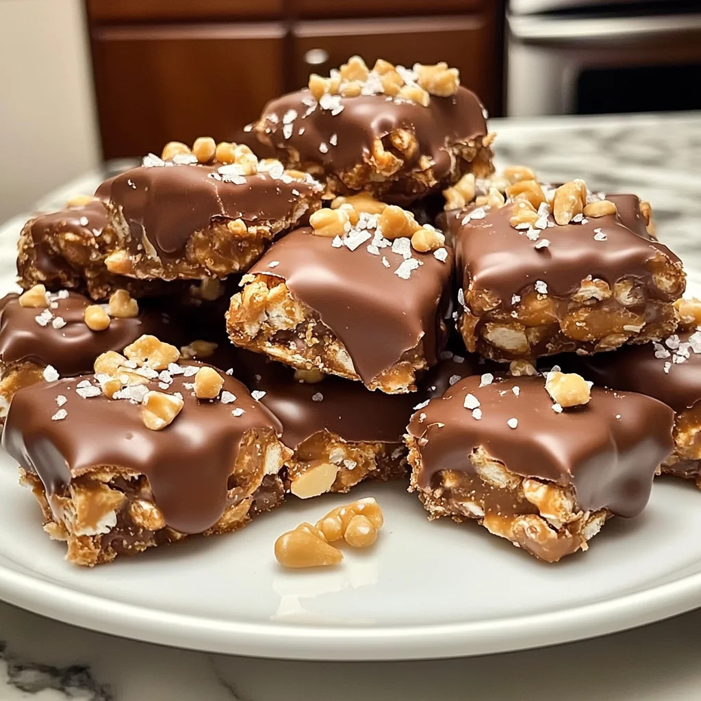 Easy No-Bake Peanut Butter Pretzel Clusters Recipe