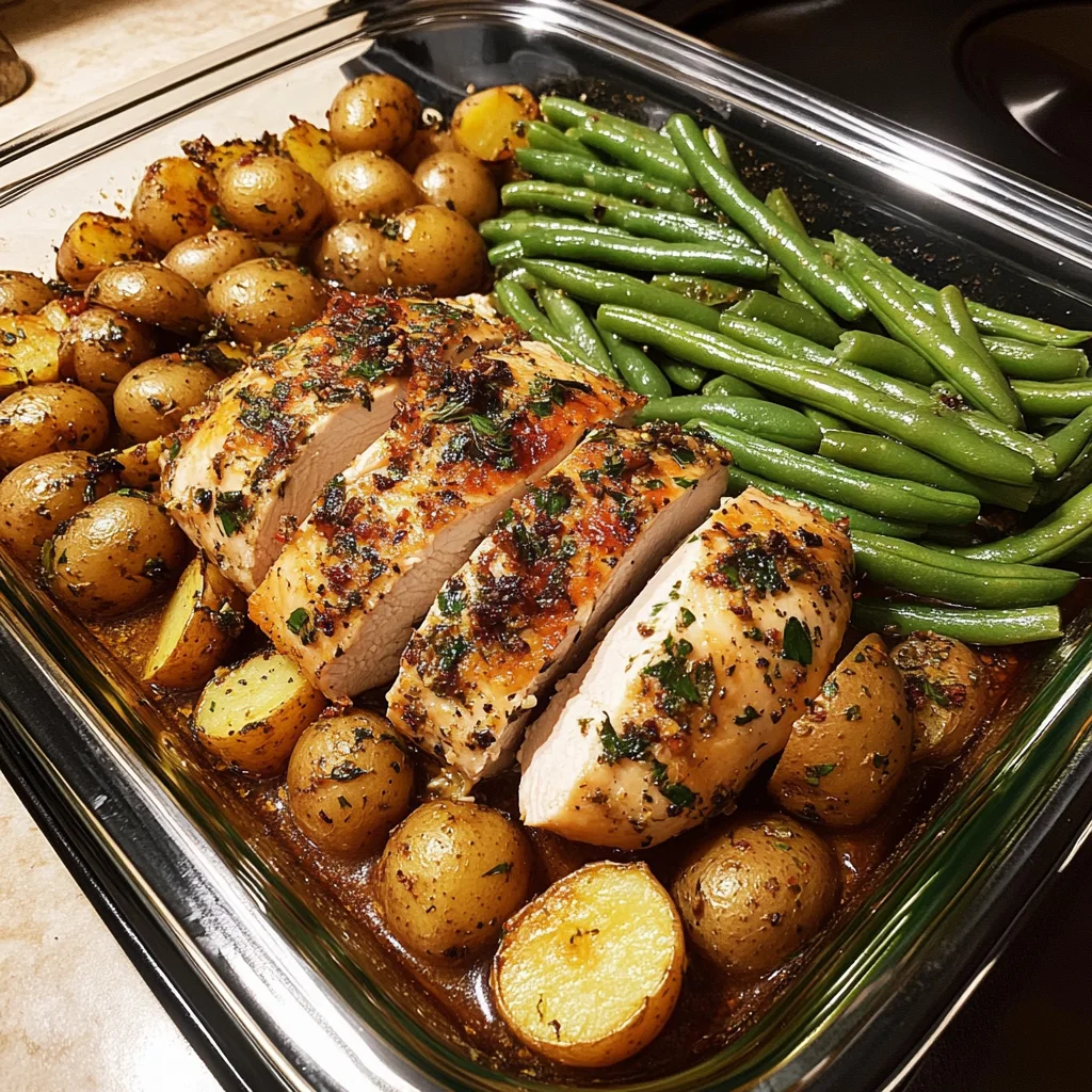 Ultimate Garlic Herb Chicken Recipe with Roasted Baby Potatoes and ...